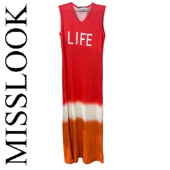 MISSLOOK | Dresses | Misslook Tie Dye Life Maxi Dress | Poshmark